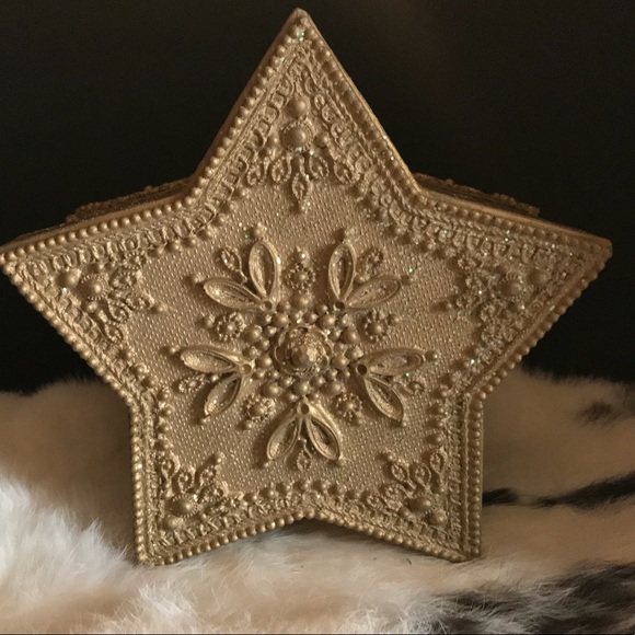 Vintage | Accents | Vintage Gold Star Keepsake Box | Poshmark